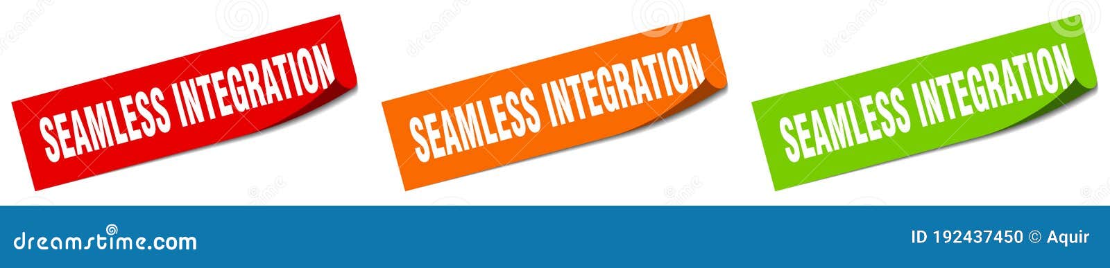 Seamless Integration Banner. Seamless Integration Speech Bubble Label ...