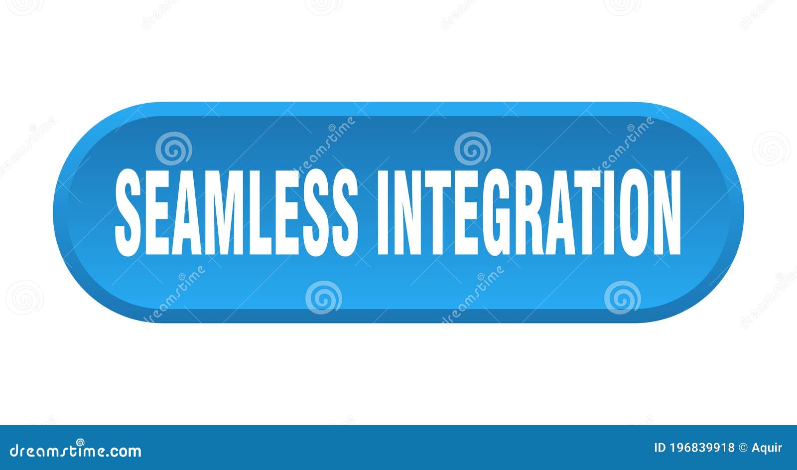 Seamless Integration Button Stock Vector - Illustration of website ...