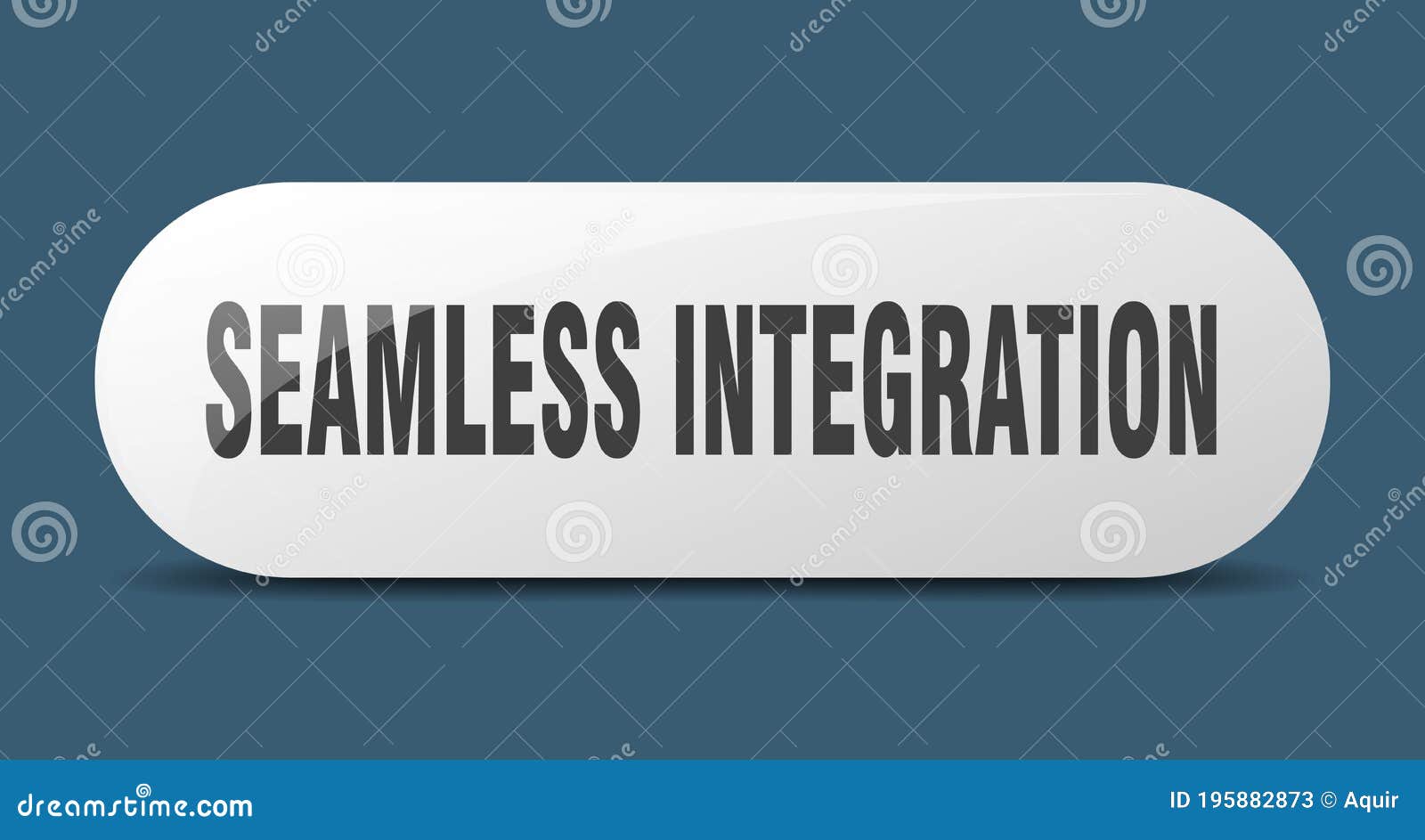 Seamless Integration Button. Seamless Integration Sign. Key. Push ...