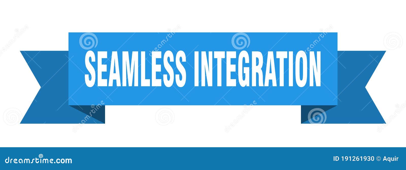 Seamless Integration Ribbon. Stock Vector - Illustration of peeler ...