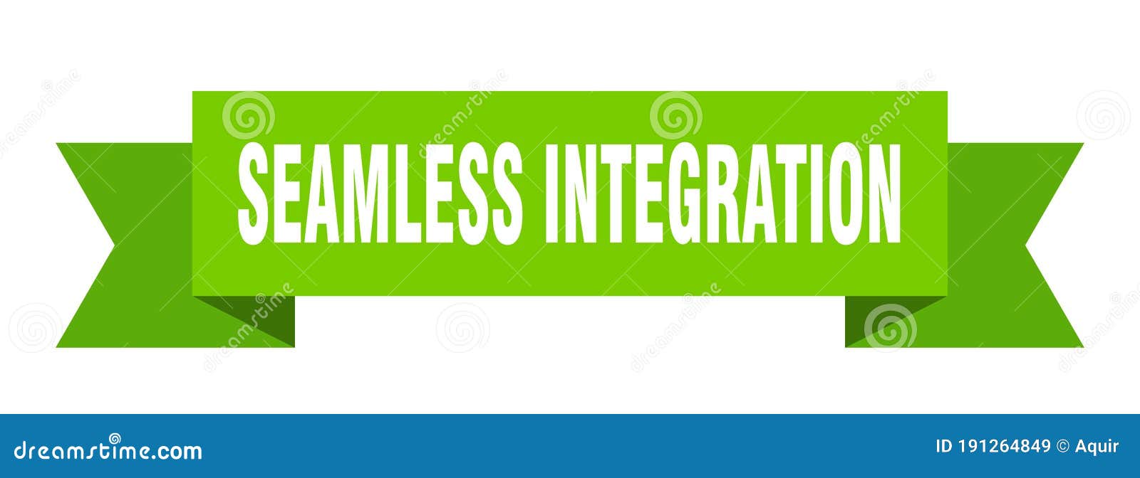 Seamless Integration Ribbon. Stock Vector - Illustration of design ...
