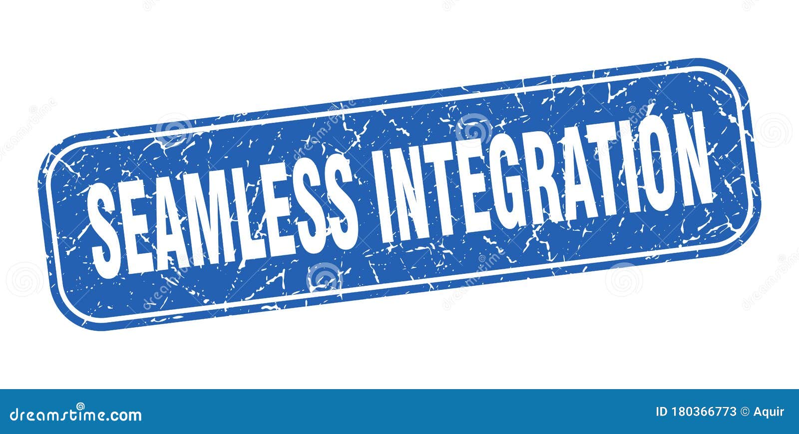 Seamless Integration Stamp. Seamless Integration Square Grungy Isolated ...
