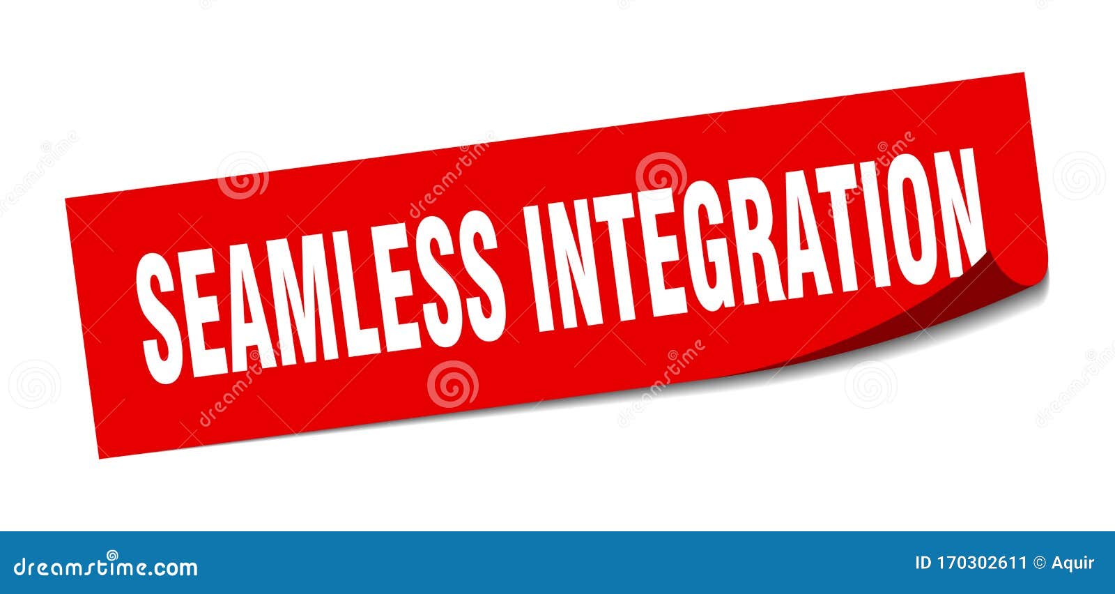 Seamless Integration Sticker. Seamless Integration Square Sign Stock ...