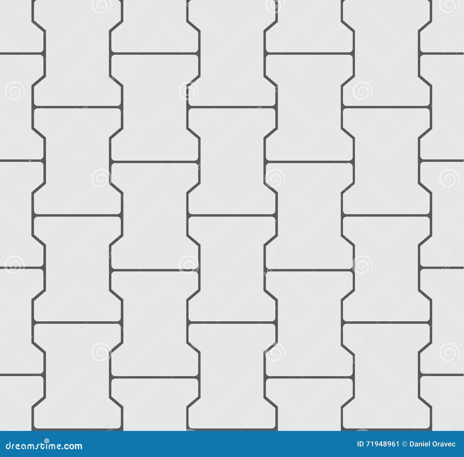 Seamless Interlocking Pavement Background Stock Illustration ...