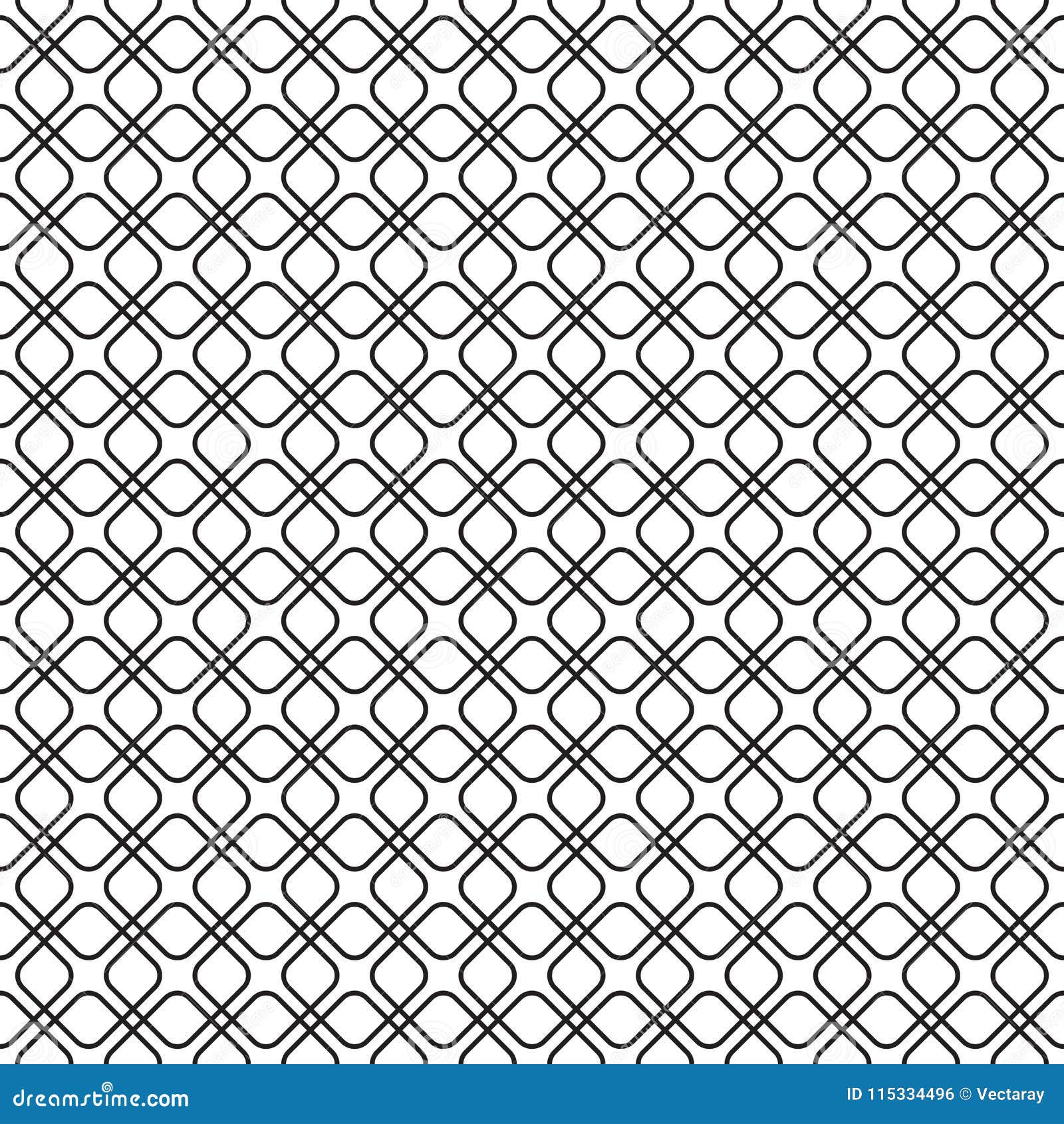 Seamless Interlocking Tile Pattern Background Stock Illustration ...