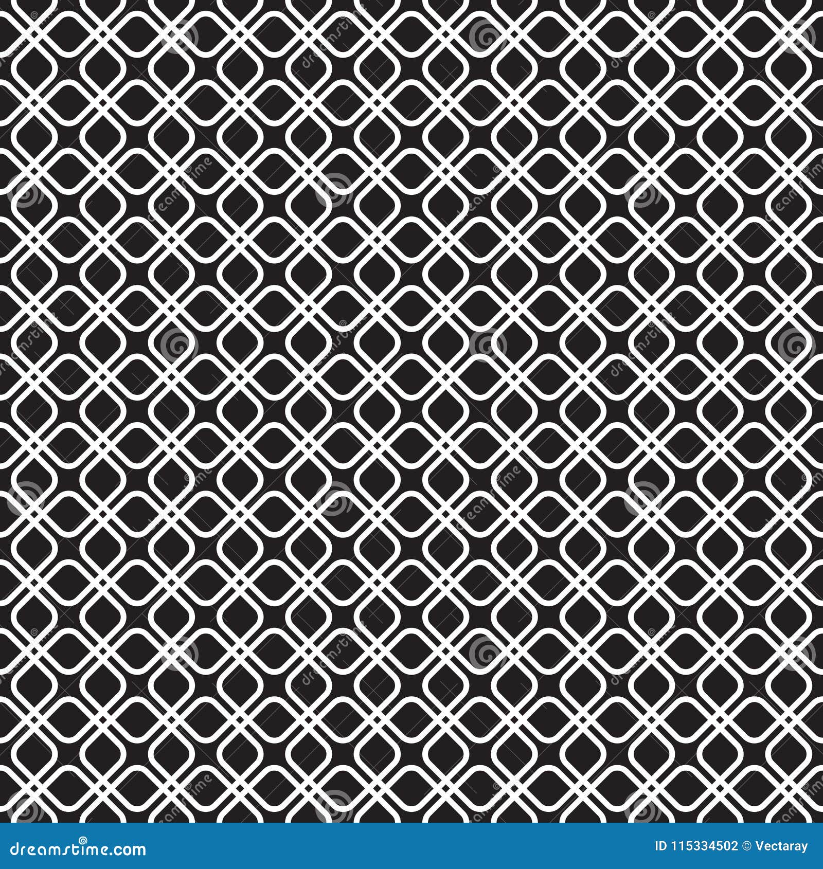 Seamless Interlocking Tile Pattern Background Stock Illustration ...