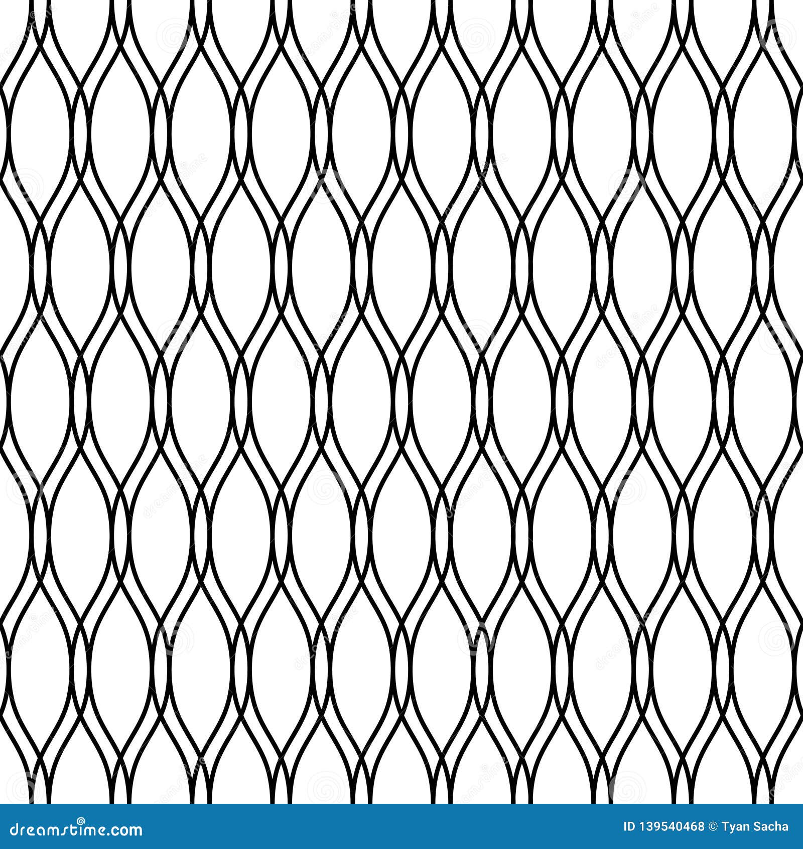 Seamless Interweaving Lines Pattern Background Cartoon Vector ...