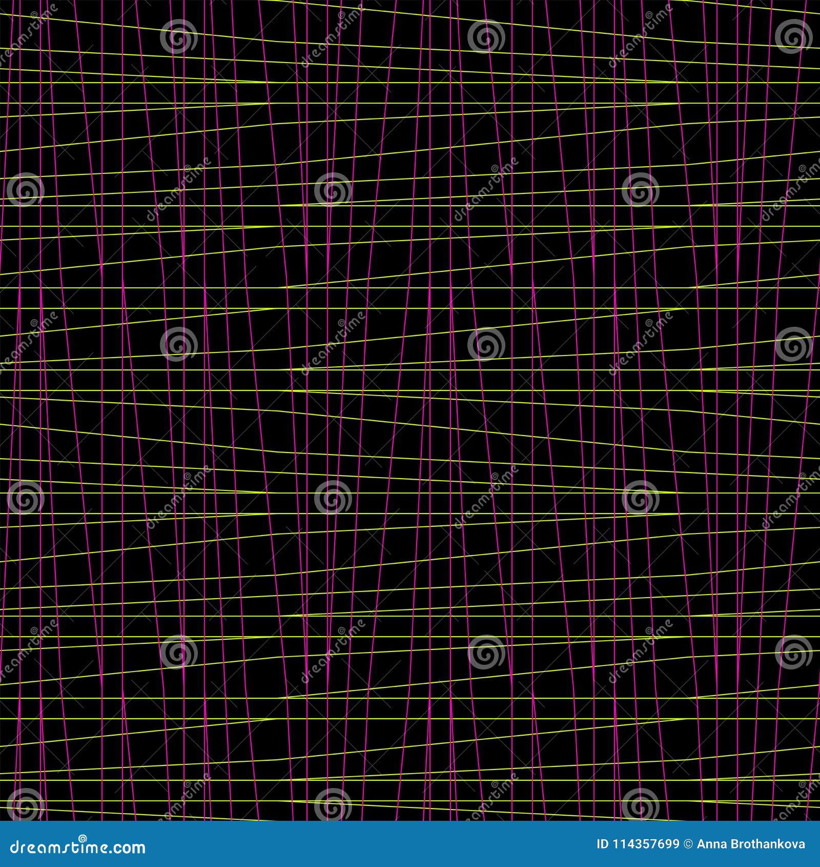 Seamless Irregular Thread Grid Pattern. Stock Vector - Illustration of ...