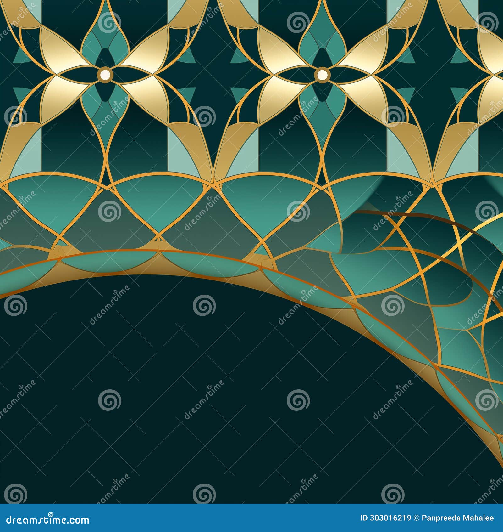 Seamless Islamic Arabic Mosaic Repeating for Background. Stock ...