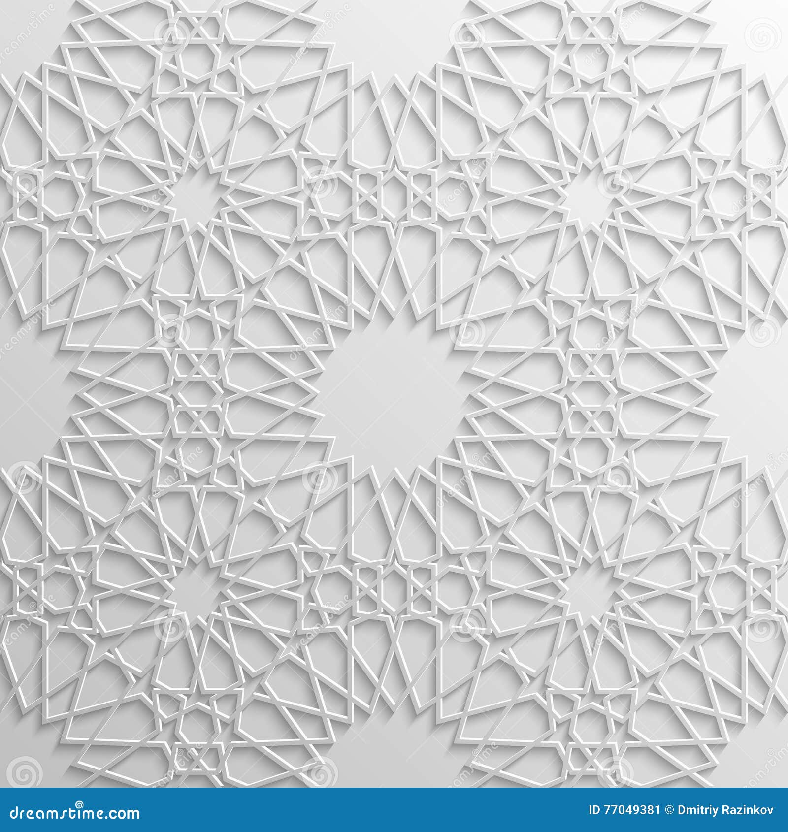 Seamless Islamic Pattern 3d . Traditional Arabic Design Element. Stock ...