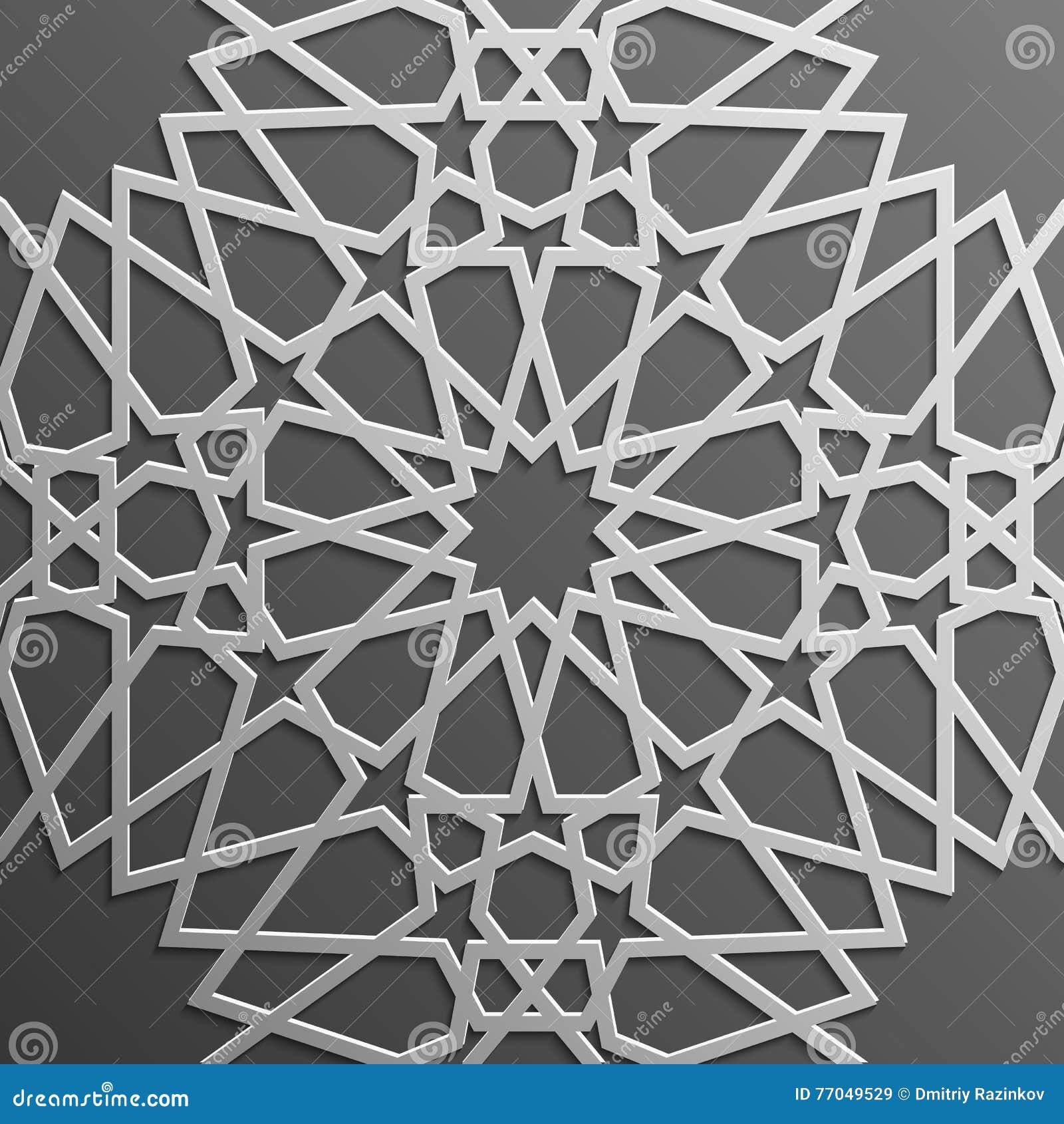 Seamless Islamic Pattern 3d . Traditional Arabic Design Element. Stock ...