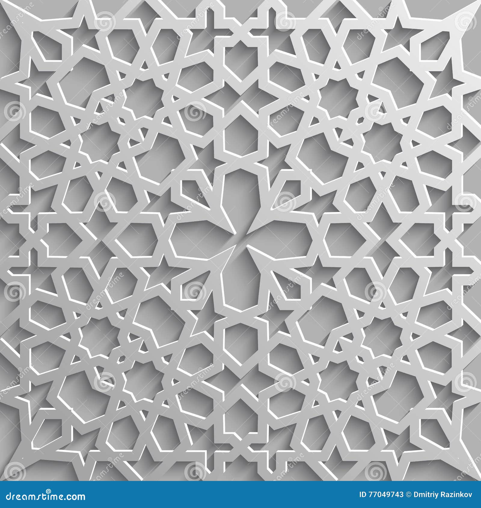 Seamless Islamic Pattern 3d . Traditional Arabic Design Element. Stock ...
