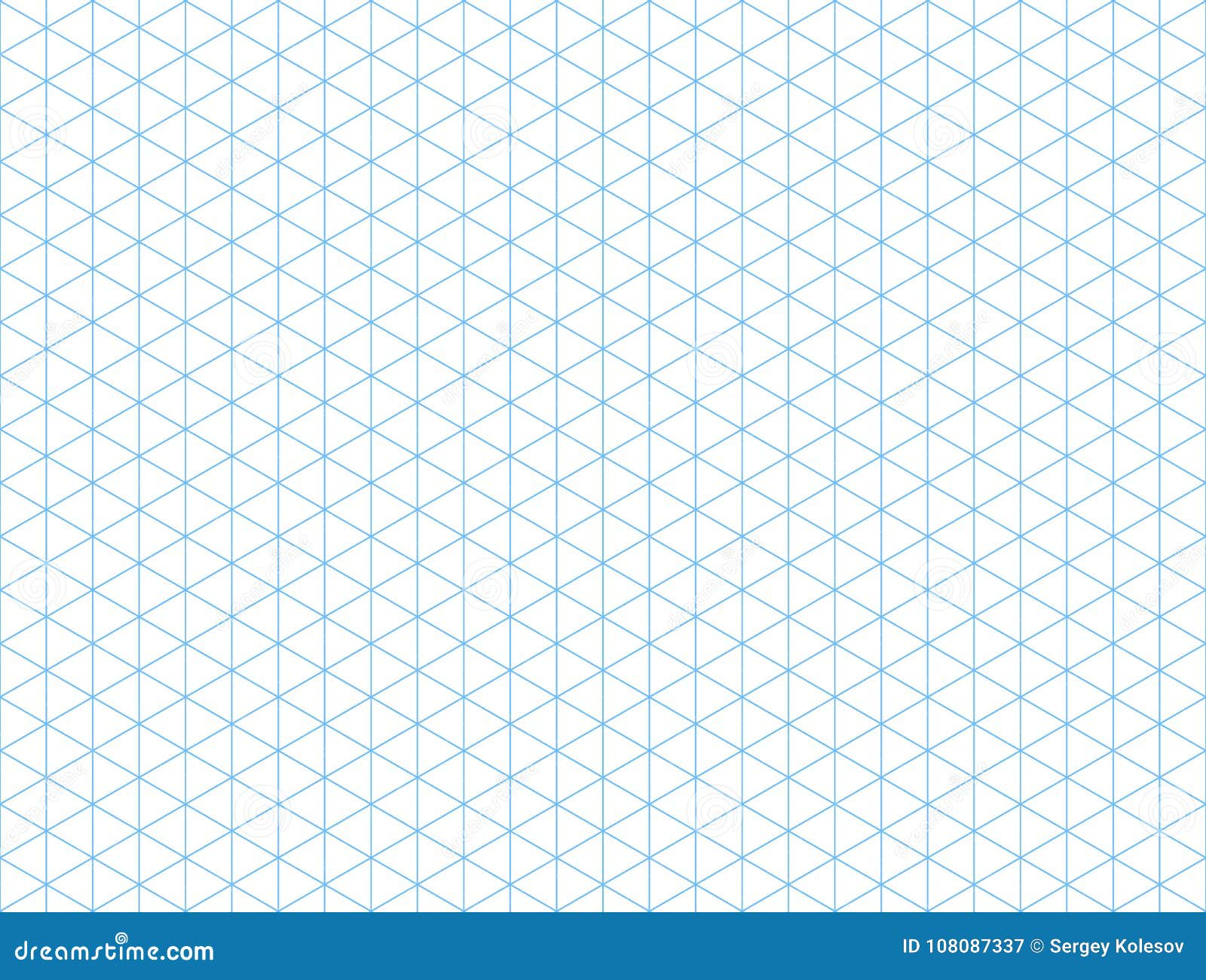 Seamless Isometric Blue Grid Backdrop Stock Vector - Illustration of ...