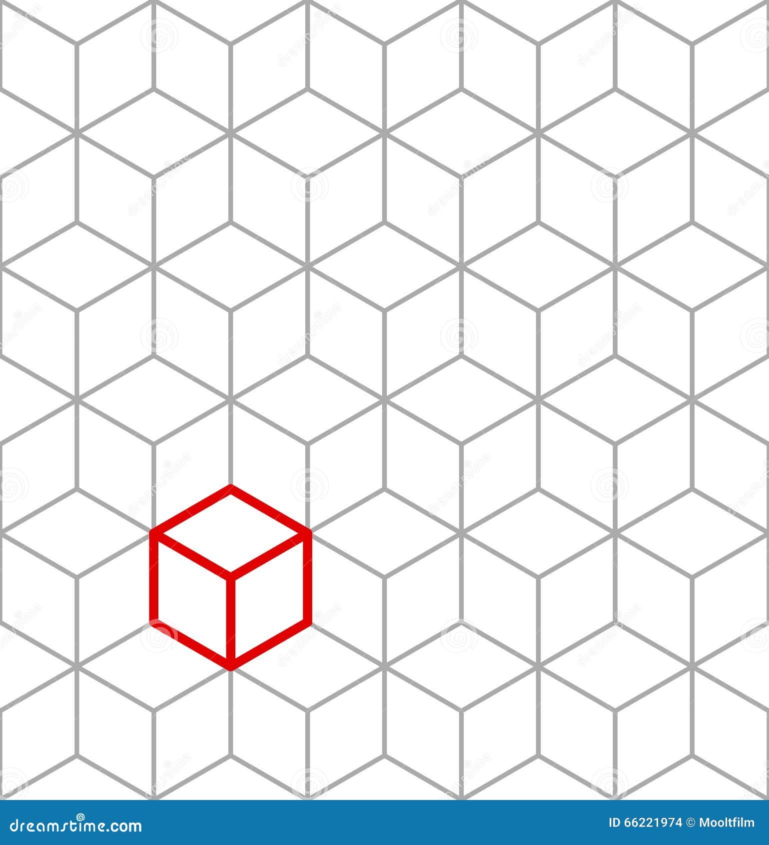 Seamless Isometric Cubes Background Stock Vector - Illustration of ...