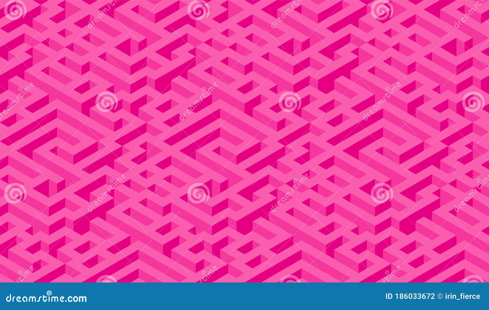 Seamless Isometric Maze. Pink Abstract Endless Isometric Labyrinth ... Seamless Isometric Maze. Pink Abstract Endless Isometric Labyrinth ...