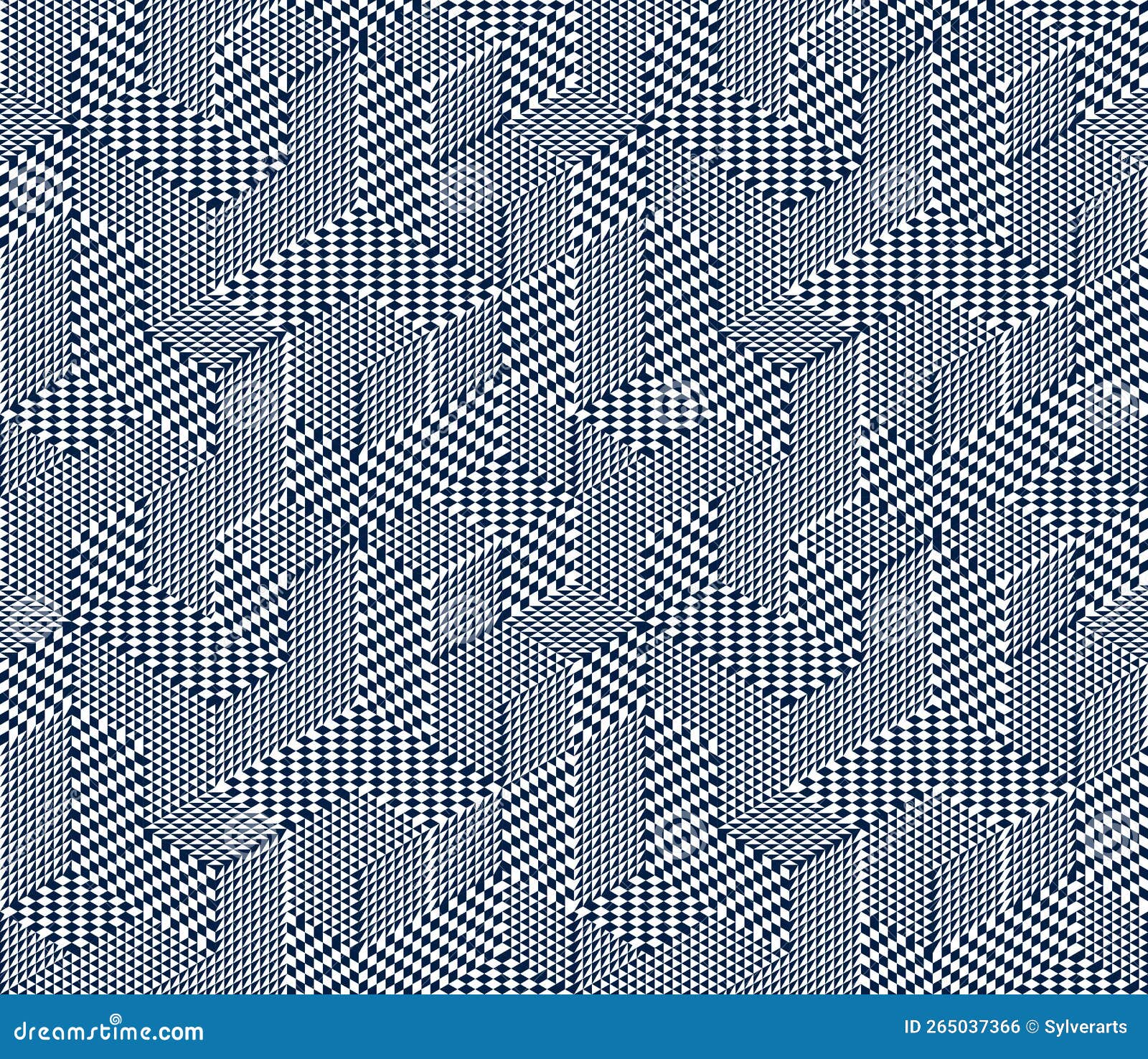 Seamless Isometric Rhombus and Triangles Geometric Pattern, 3D Cubes ...
