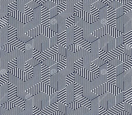 Seamless Isometric Rhombus and Triangles Geometric Pattern, 3D Cubes ...