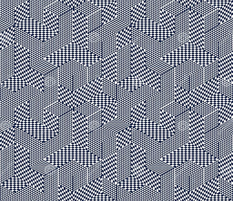Seamless Isometric Rhombus and Triangles Geometric Pattern, 3D Cubes ...