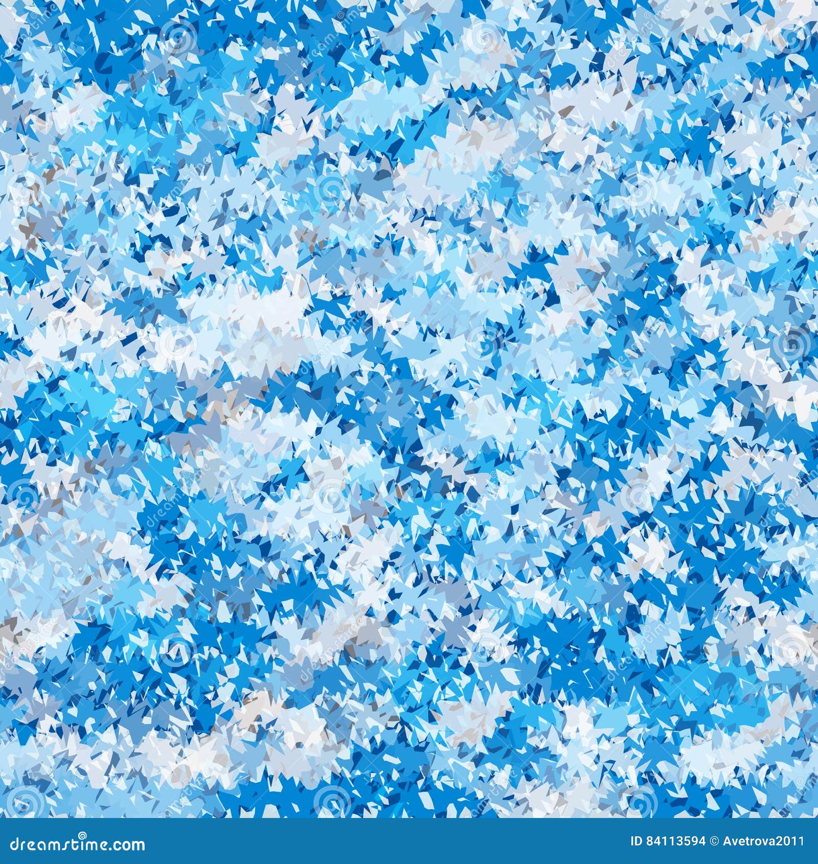 Seamless Jagged Abstract Pattern. Cold Blue Geometric Background Stock ...