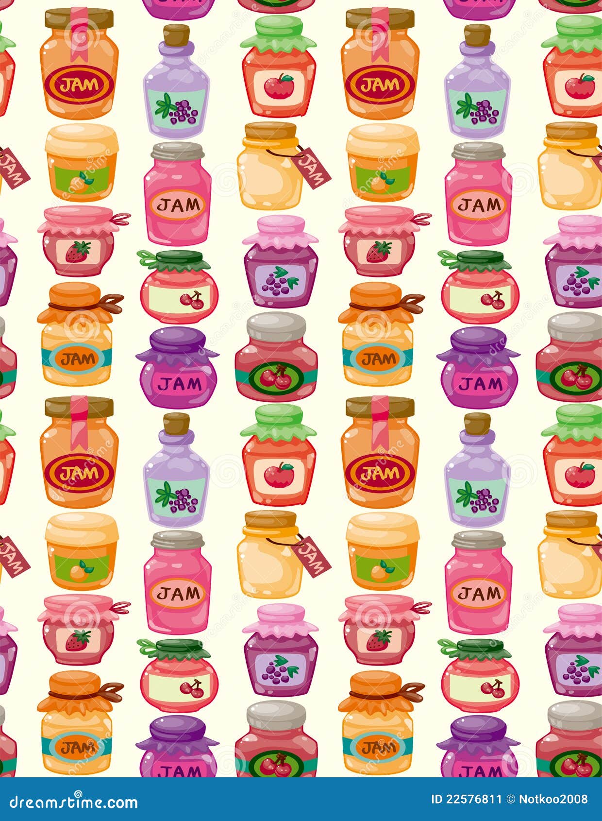 Seamless jam pattern stock vector. Illustration of marmalade - 22576811