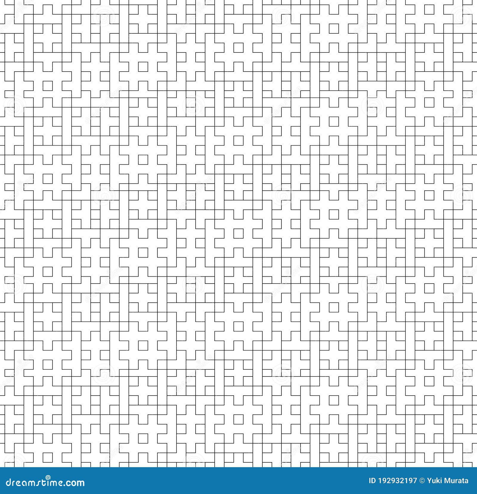 Seamless Japanese Pattern of Double-digited Swastika Stock Vector ...