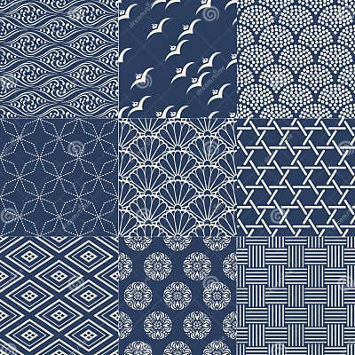 Seamless japanese pattern stock vector. Illustration of curve - 50401945