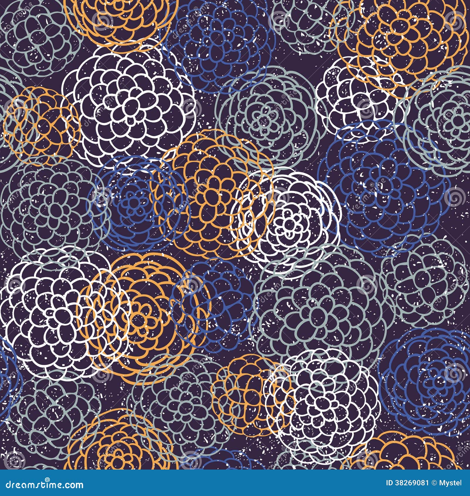 Seamless Japanese Style Pattern. Illustration Stock Vector ...