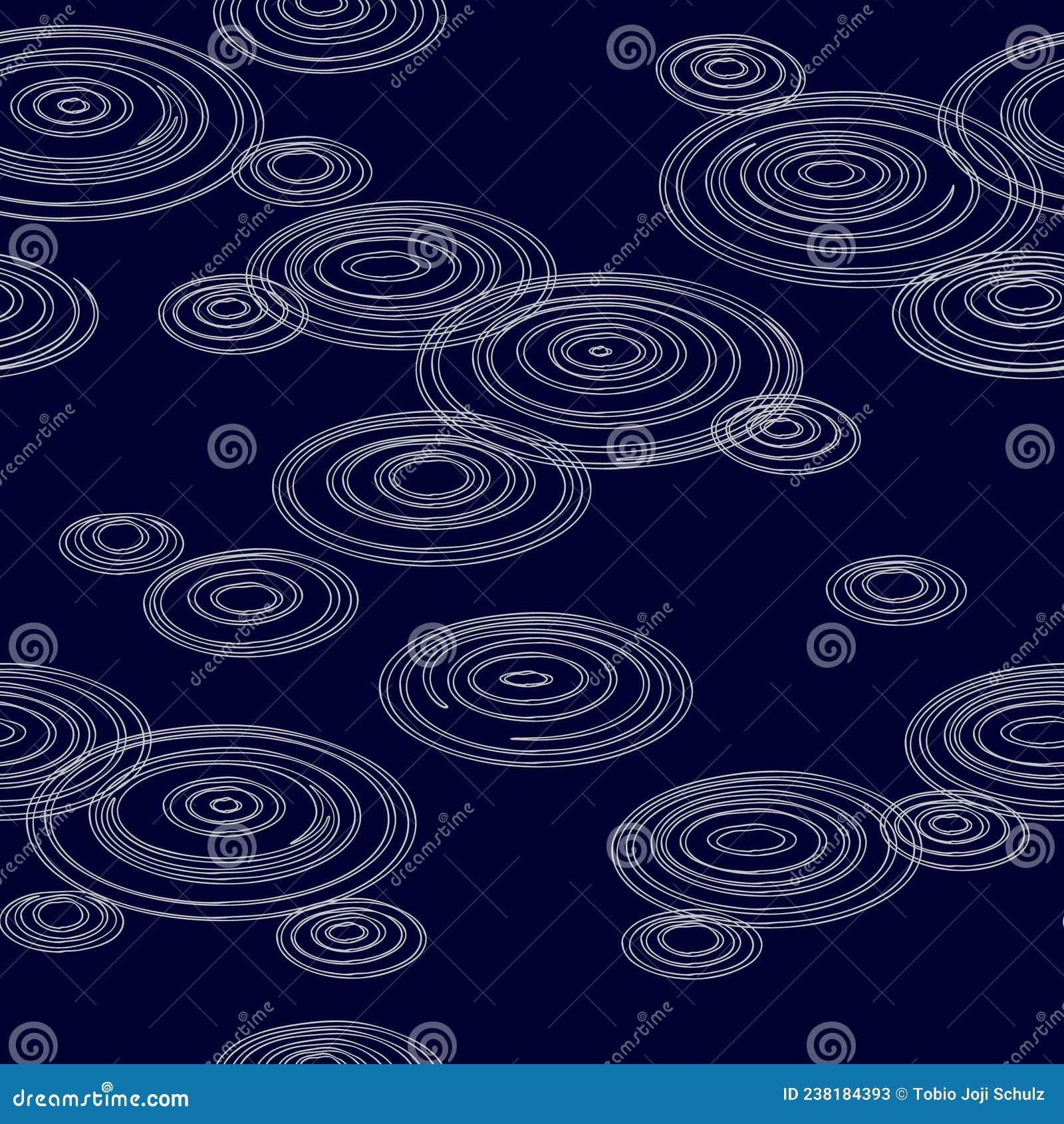 Seamless Japanese Water Rings Pattern Stock Vector - Illustration of ...