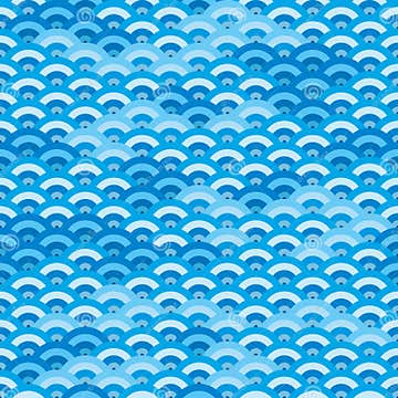 Seamless japanese waves stock vector. Illustration of japanese - 27730836