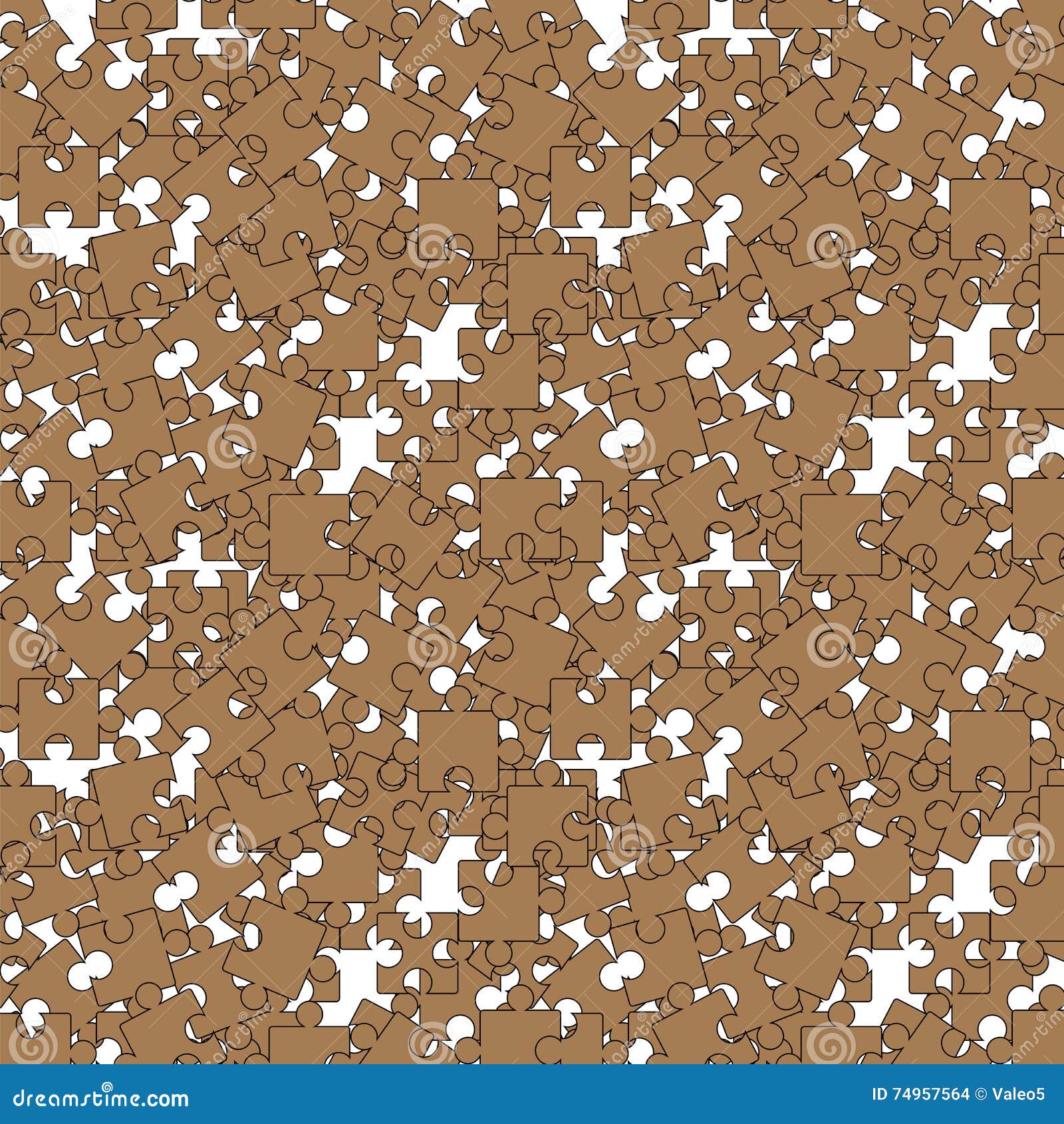 Seamless Jigsaw Puzzle Pattern Vector Illustration | CartoonDealer.com ...