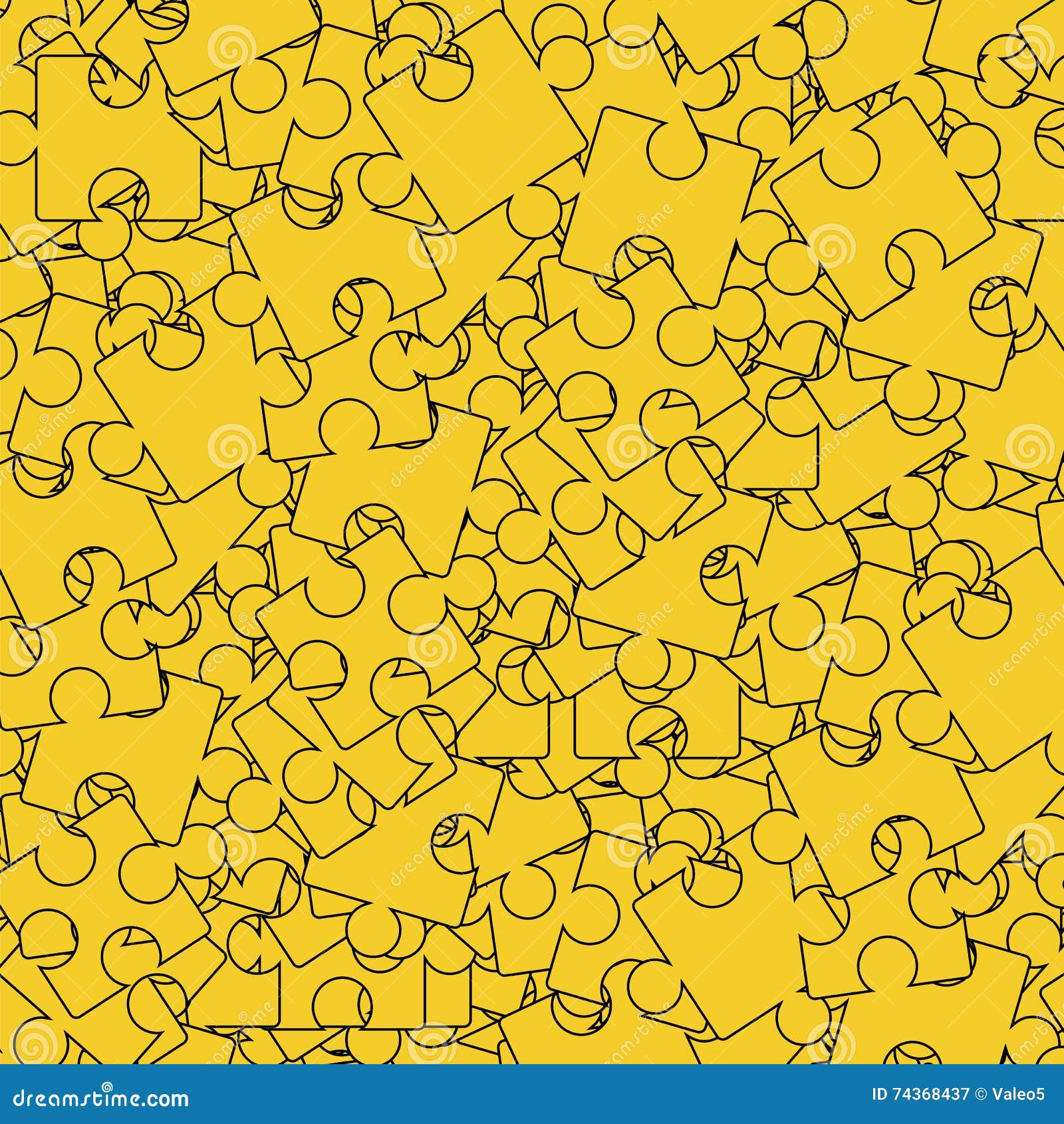 Seamless Jigsaw Pattern stock vector. Illustration of game - 74368437