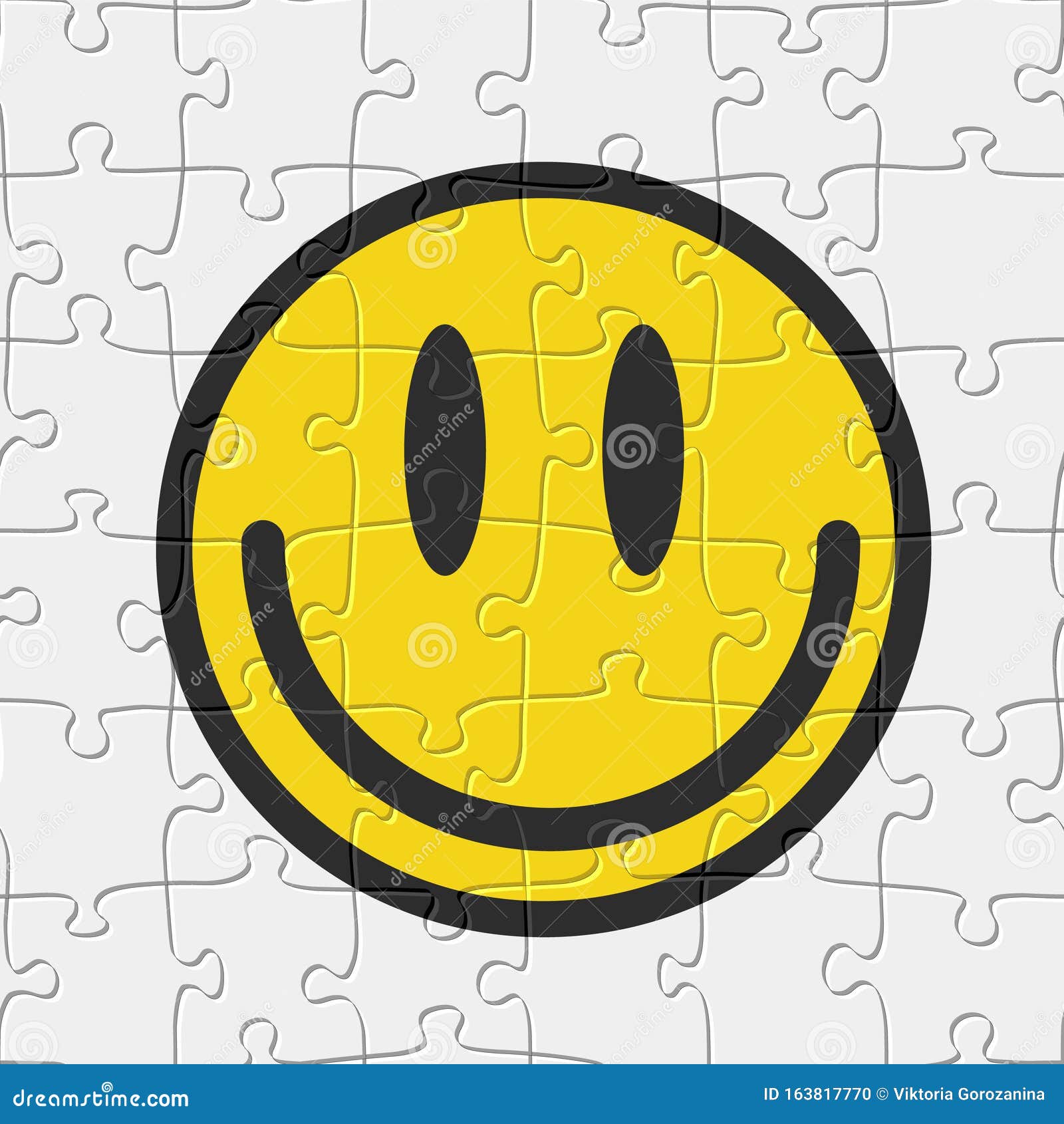 Seamless Jigsaw Puzzle Game Pattern. Smile Emoticon Illustration Vector ... Seamless Jigsaw Puzzle Game Pattern. Smile Emoticon Illustration Vector ...