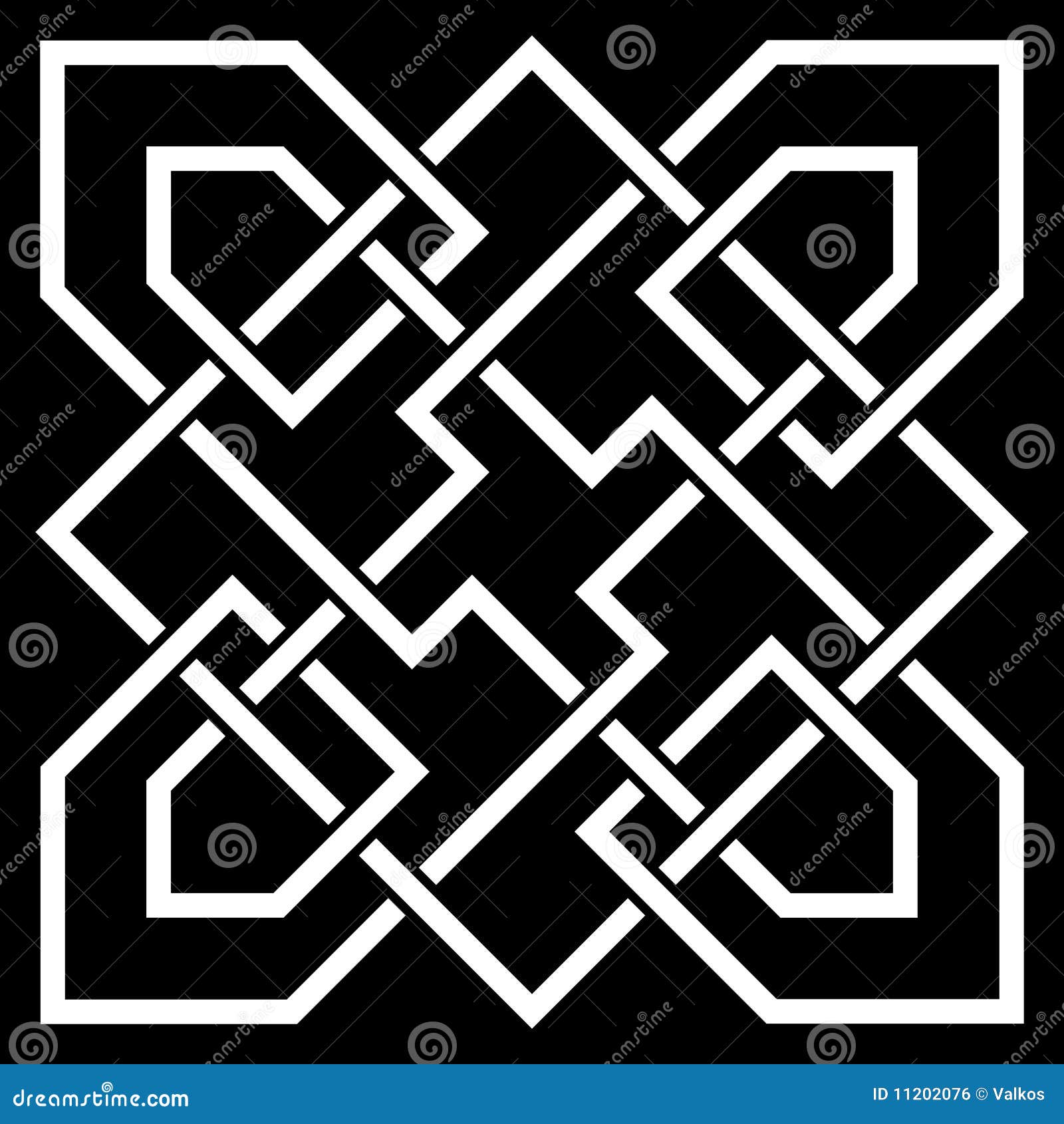 Seamless kelt ornament stock vector. Illustration of elegant - 11202076