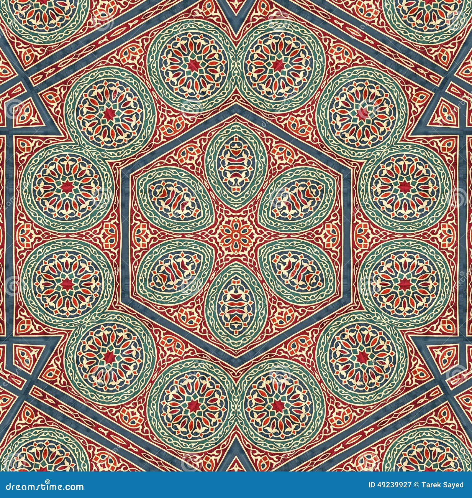 Seamless Khayameya Pattern Design 019 Stock Image - Image of maker ...