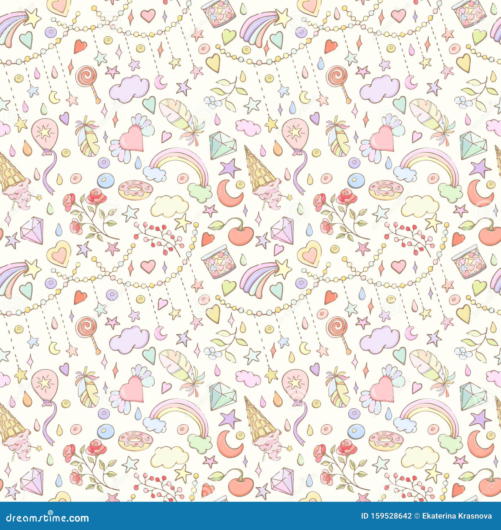 Seamless kids pattern stock vector. Illustration of fantasy - 159528642 Seamless kids pattern stock vector. Illustration of fantasy - 159528642
