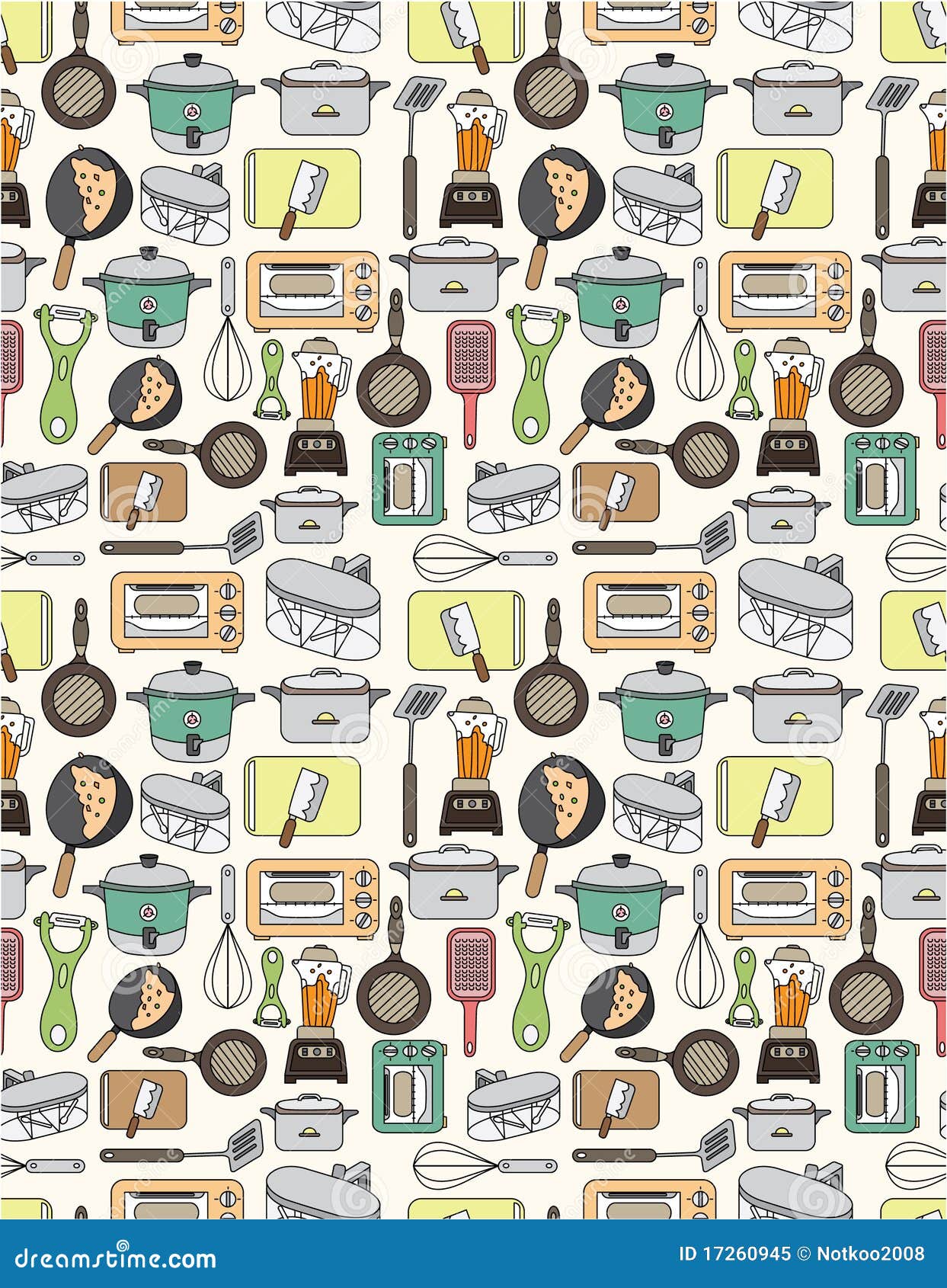 Kitchen Pattern Vector On Black Background | CartoonDealer.com #210654909