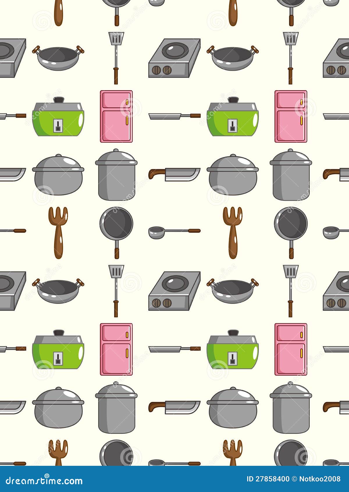 Seamless Kitchen pattern stock vector. Illustration of abstract - 27858400