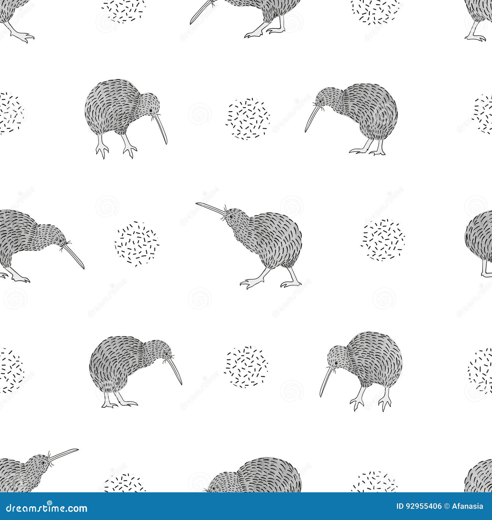 Seamless Kiwi Vector Pattern. Minimalistic Food Background. Vitamins ...