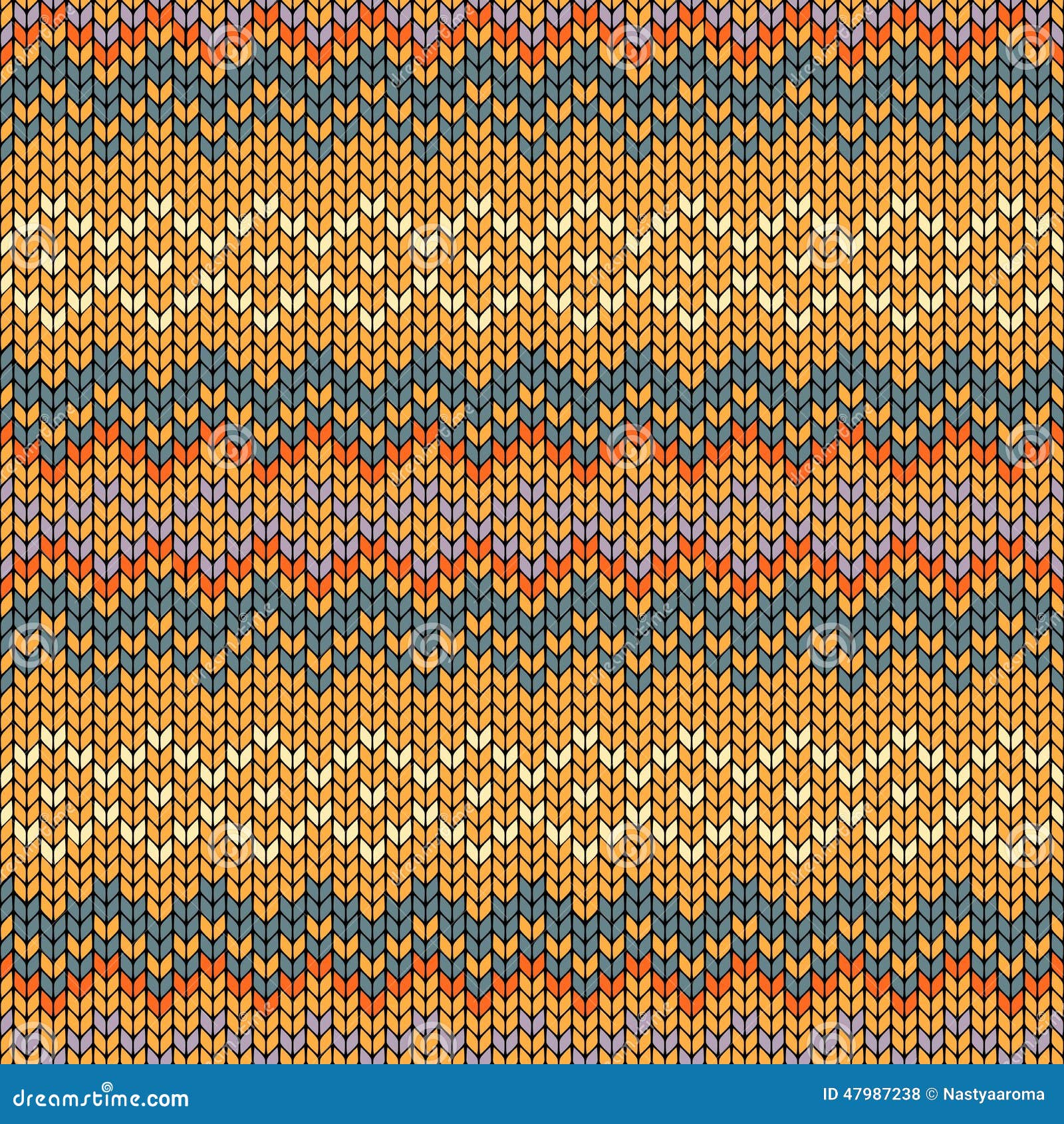 Seamless Knitted Geometric Pattern, Vector Stock Vector - Illustration ...