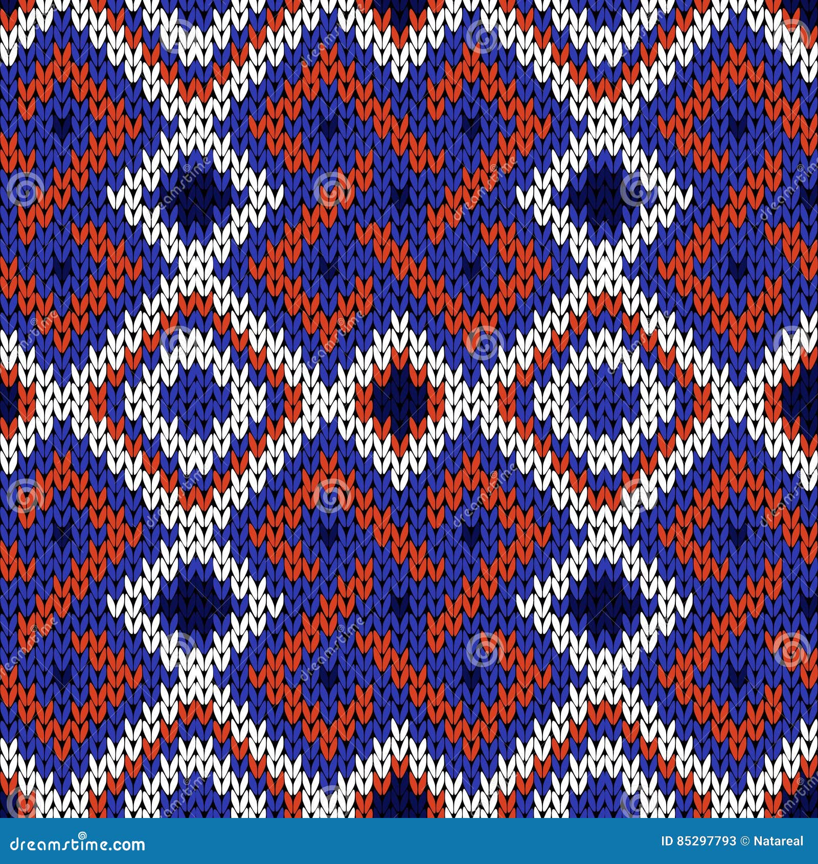 Seamless Knitted Multicolor Pattern Stock Vector - Illustration of ...