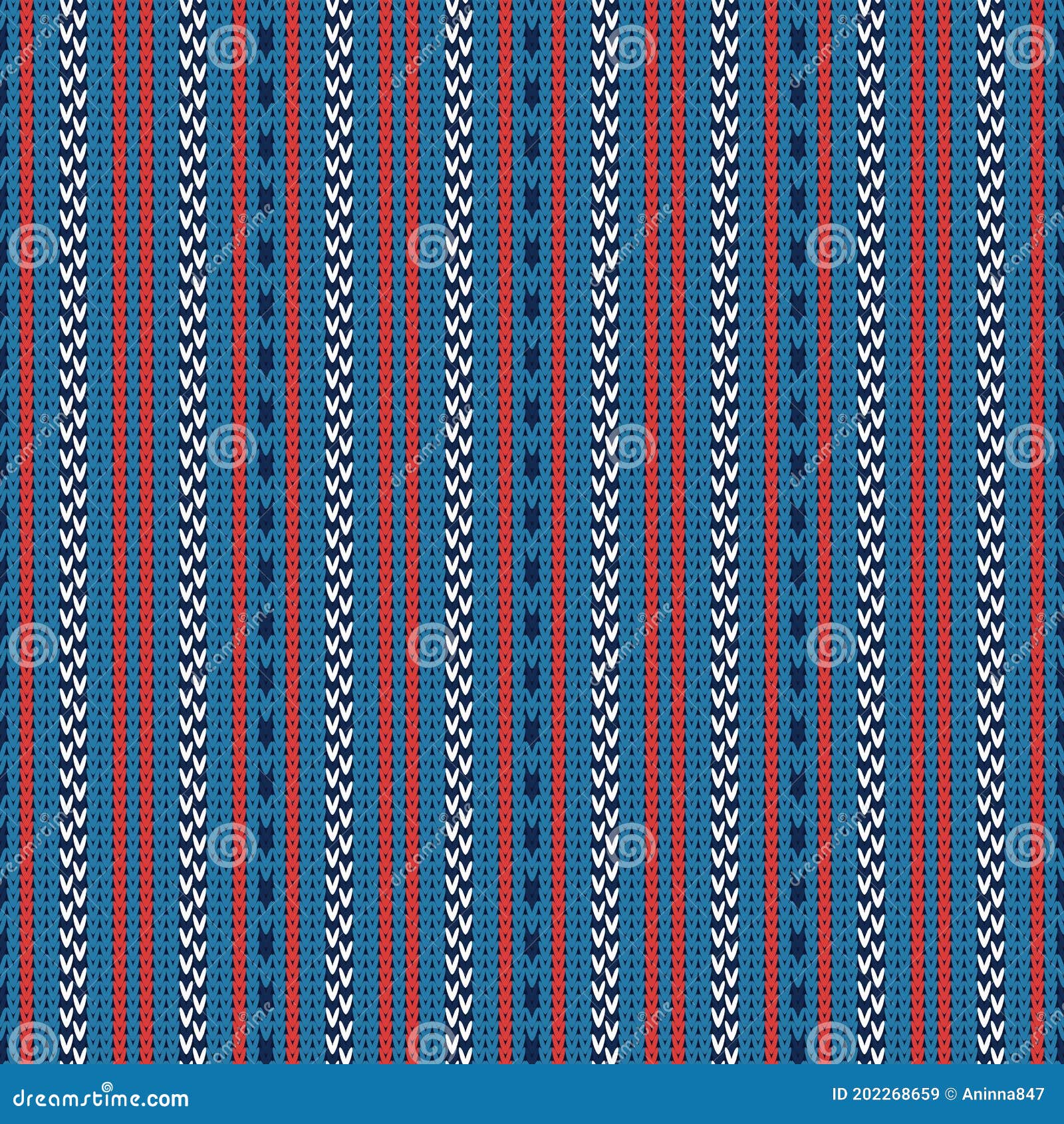 Seamless Knitted Pattern with Colored Vertical Stripes Stock ...
