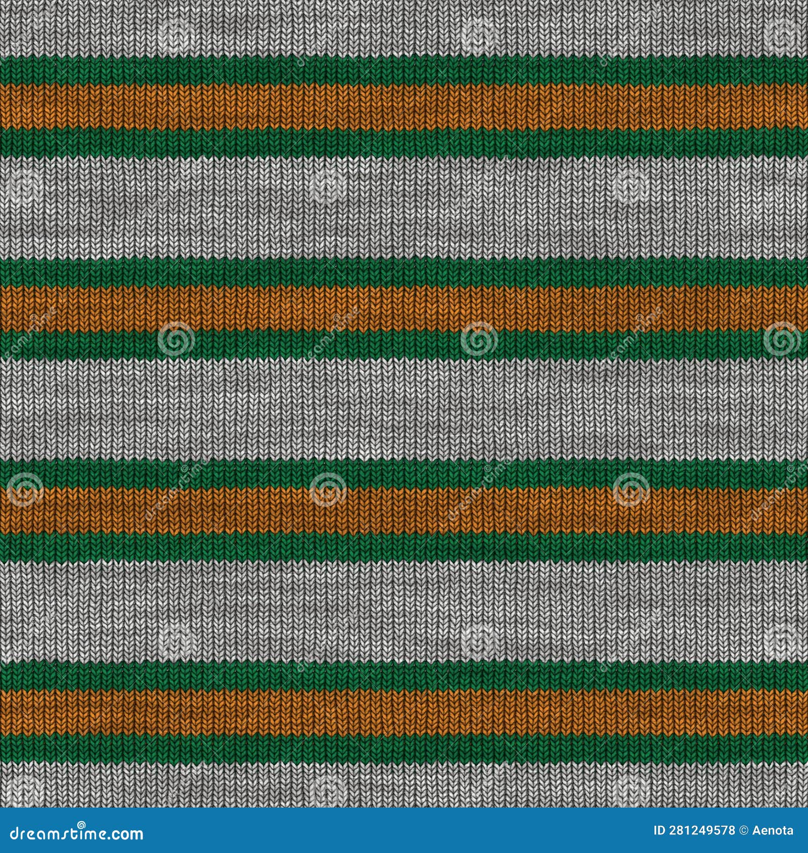 Seamless Knitted Pattern - National Colors of Ireland Stock ...