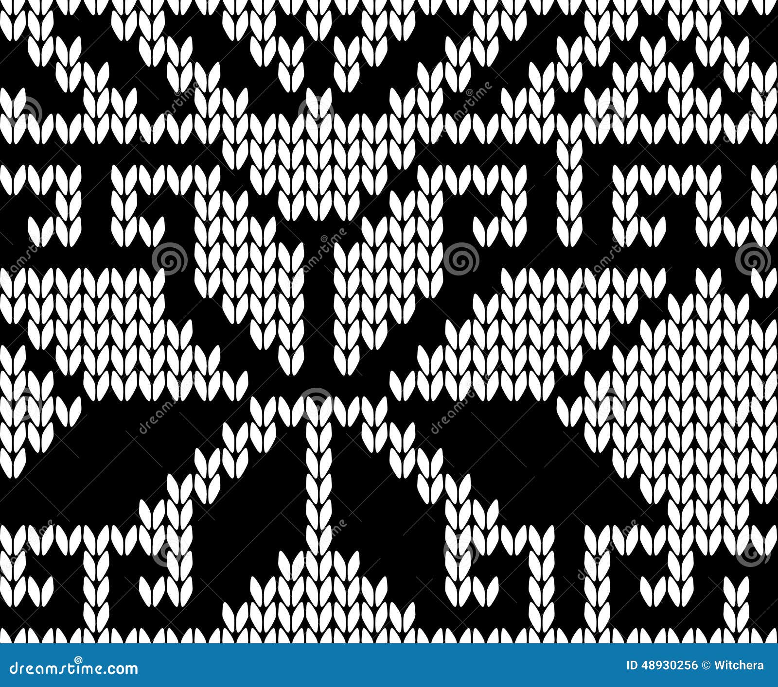 Seamless knitted pattern stock vector. Illustration of element - 48930256