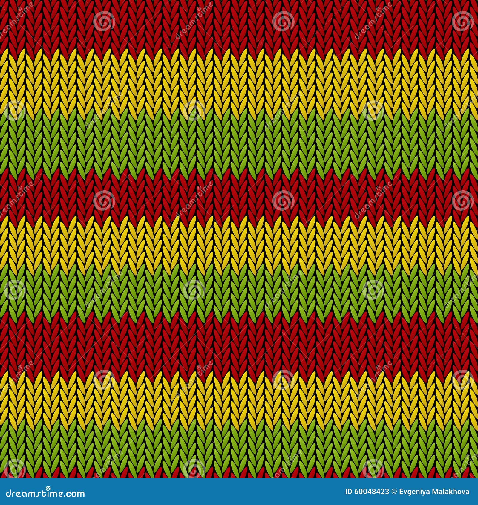 Seamless Knitted Reggae Pattern Stock Vector - Illustration of texture ...
