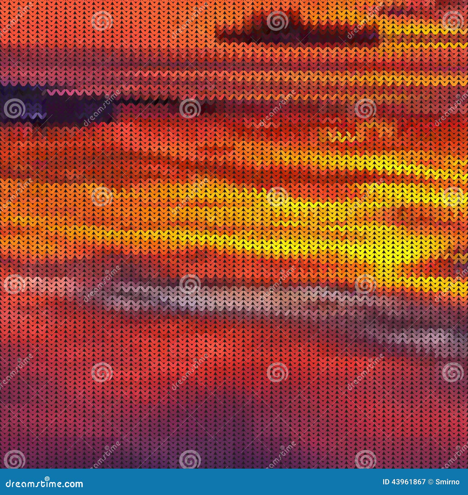 Seamless Knitted Sunset Pattern Stock Vector - Illustration of pattern ...