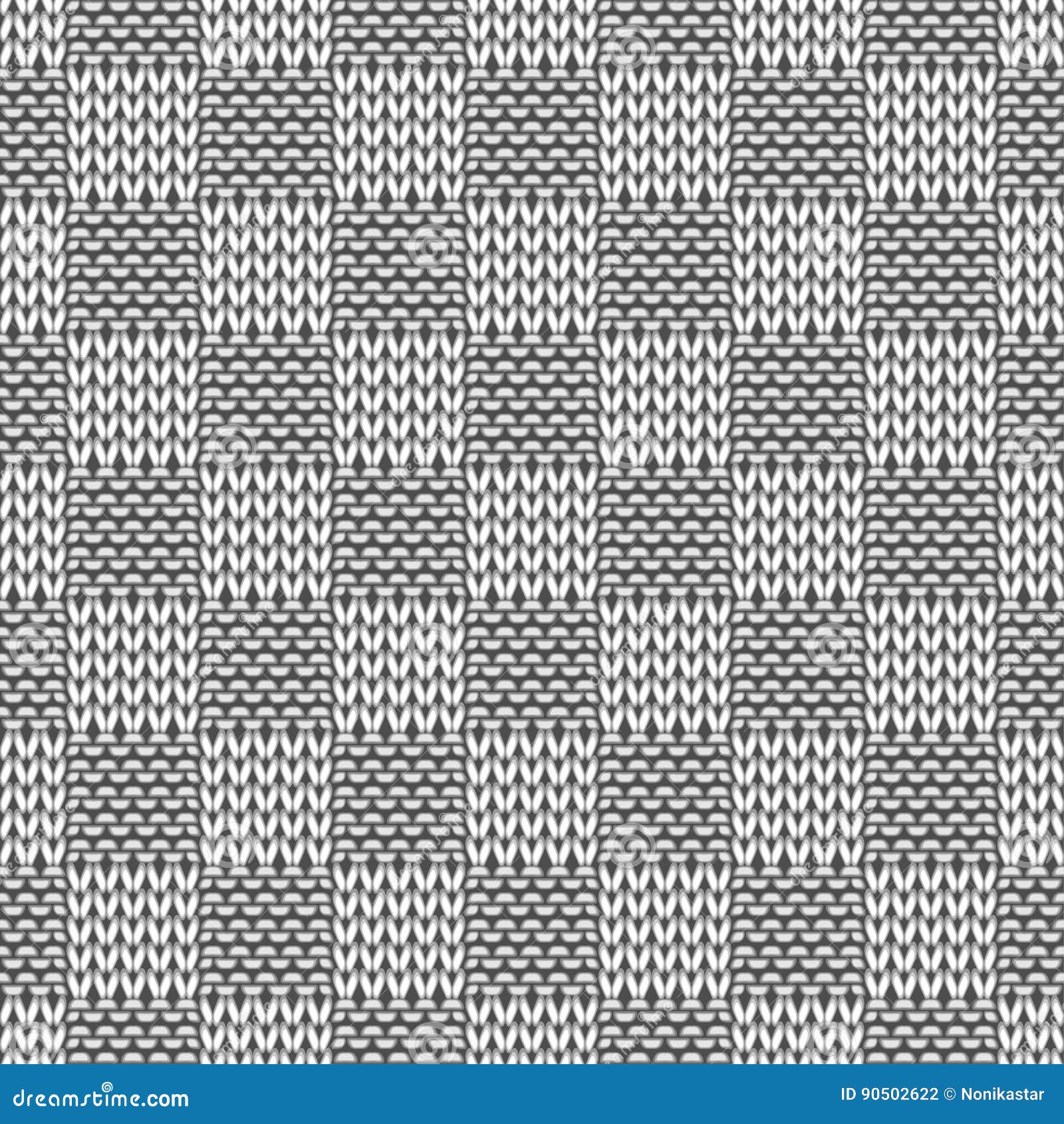 Seamless knitting pattern stock vector. Illustration of fabric - 90502622