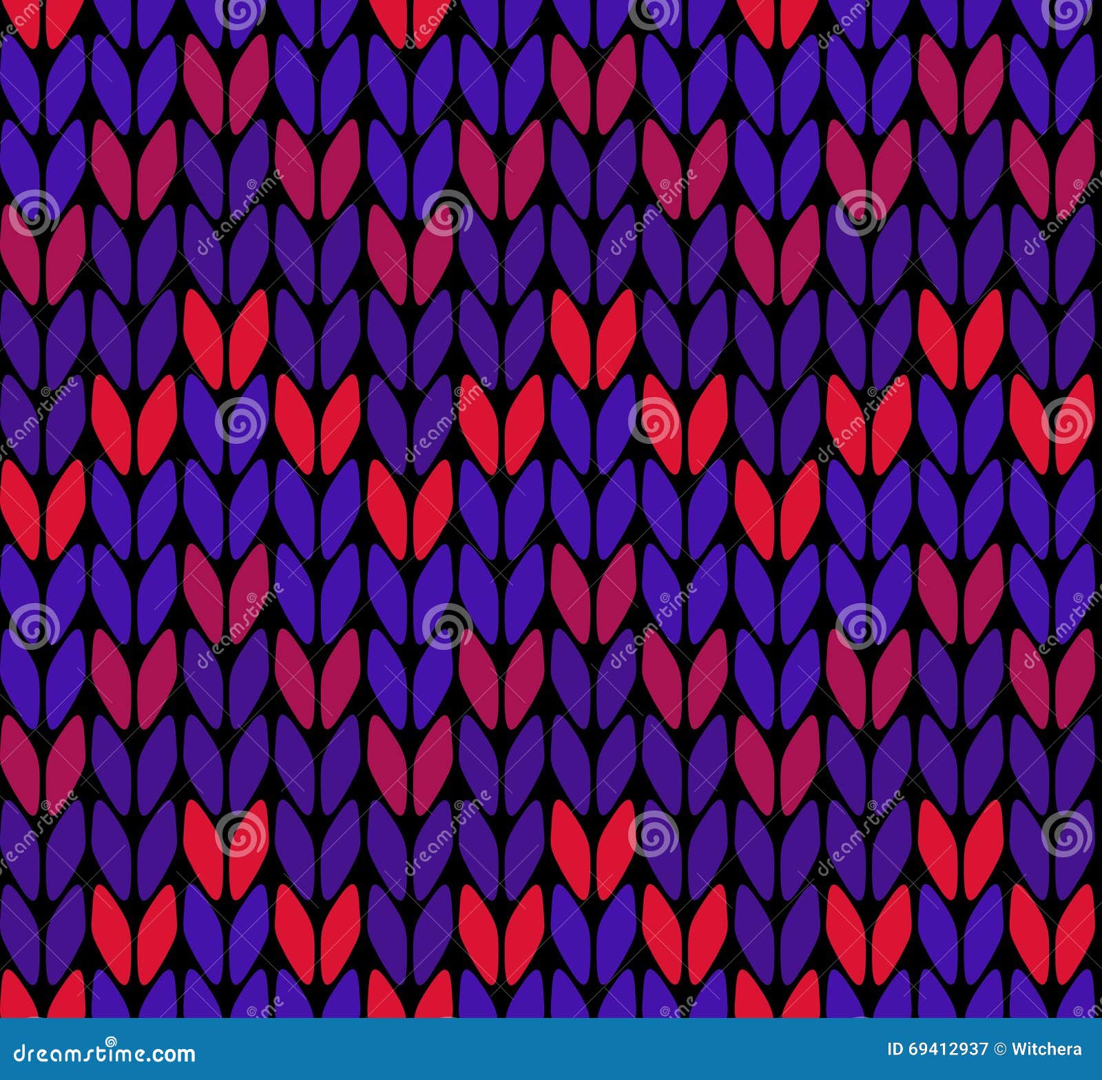 Seamless Knitting Zigzak Pattern Stock Vector - Illustration of ...