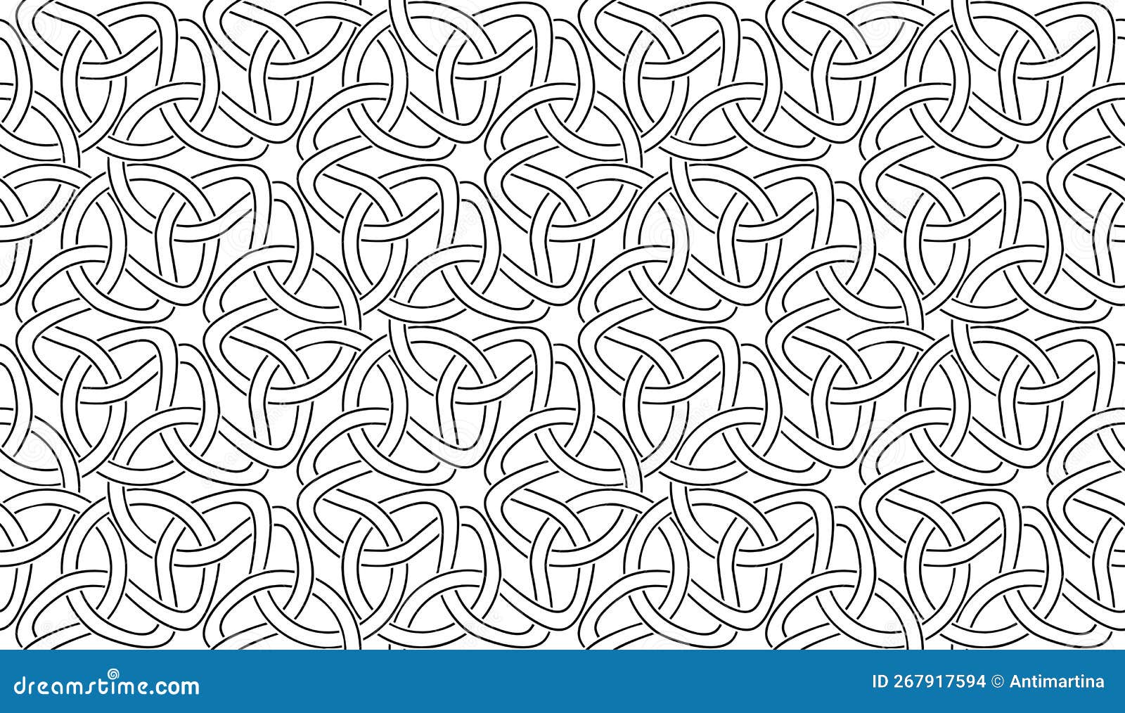 Seamless knot pattern stock vector. Illustration of endlessly - 267917594