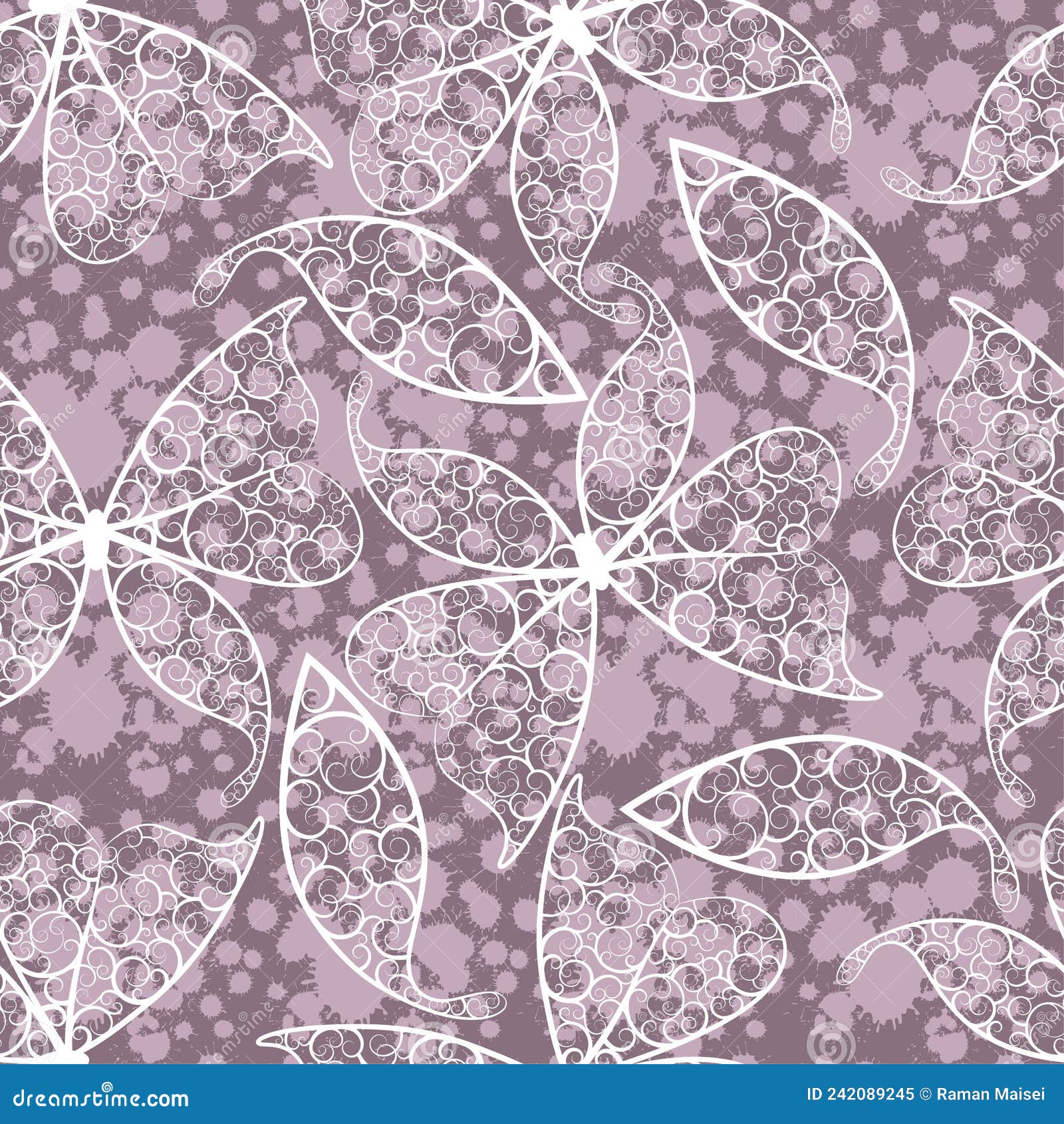 Seamless Lace Butterfly Pattern for Fabrics, Textiles, Packaging and ...