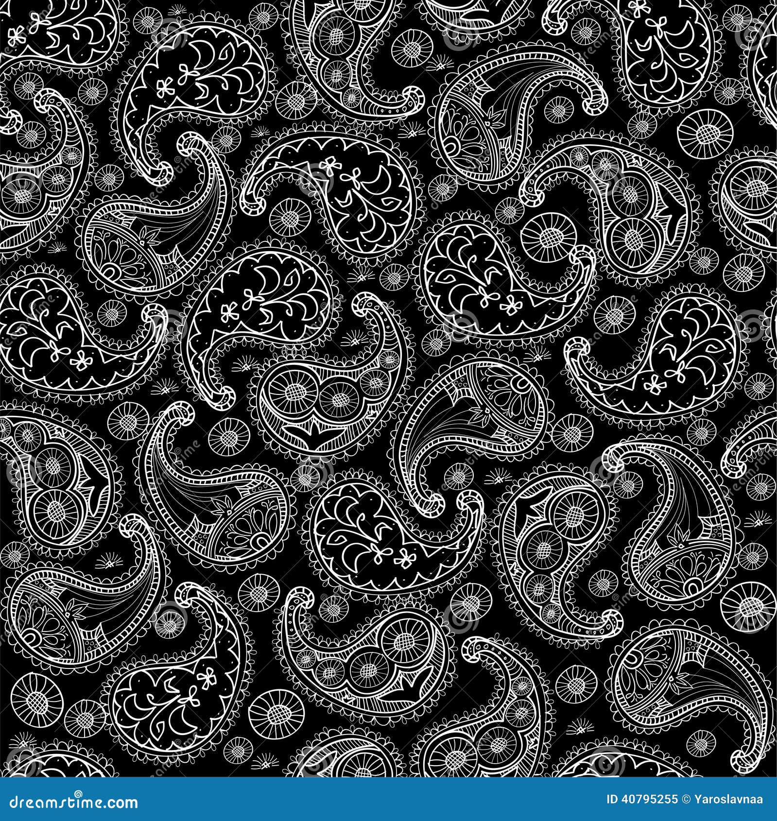 Seamless lace patern stock vector. Illustration of seamless - 40795255